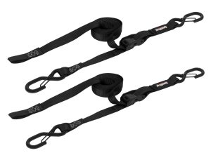 1" x 10' Cam-Lock Tie Down with Snap S-Hooks and Soft-Tie (2 Pack ...